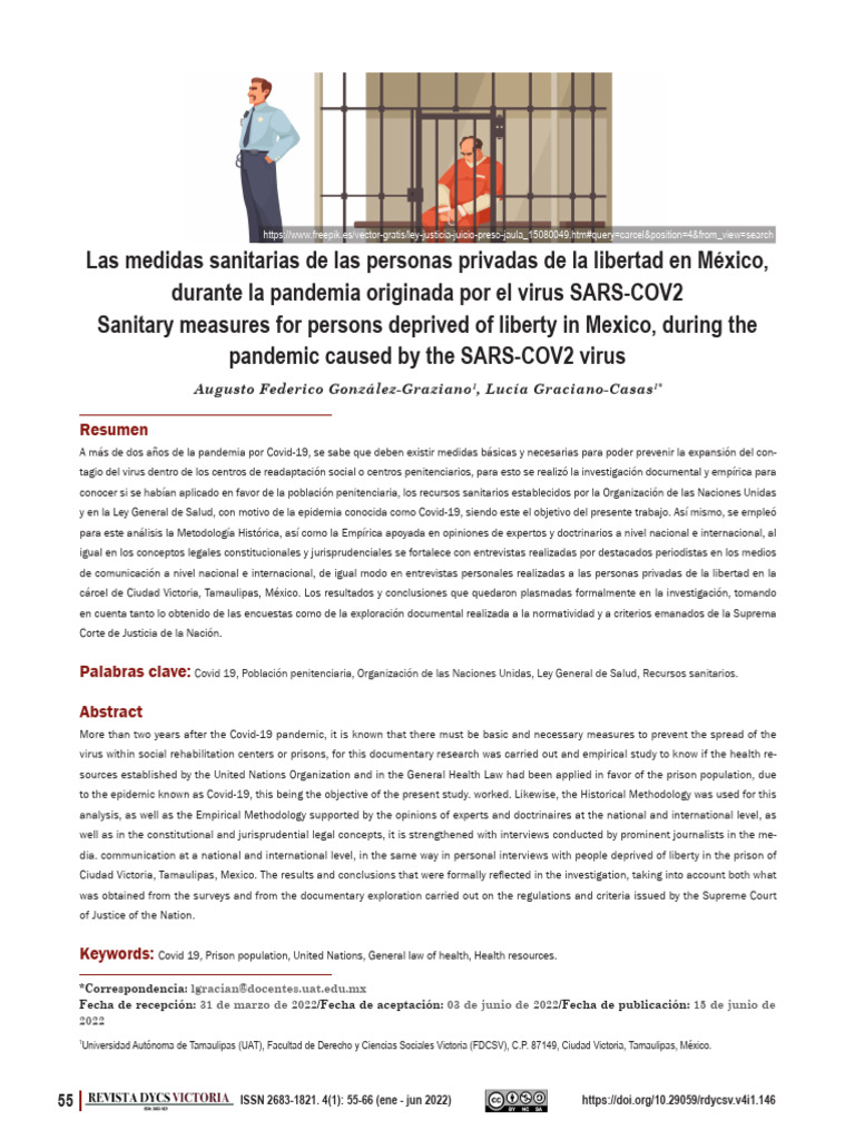 Las Medidas Sanitarias de Las PPL en México Durante La Pandemia ...