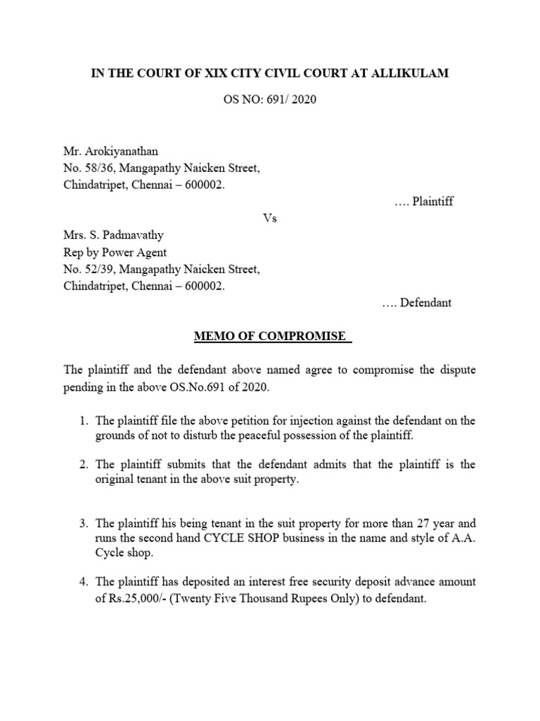 Joint Compromise Memo Arokiyanathan | PDF Joint Compromise Memo Arokiyanathan | PDF