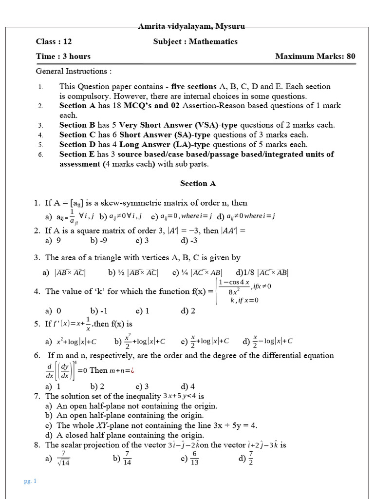 12, Maths | PDF | Mathematical Physics | Equations