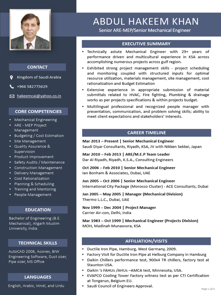 Abdul Hakeem Khan-Resume-V2.0 | PDF | Specification (Technical Standard) | Procurement