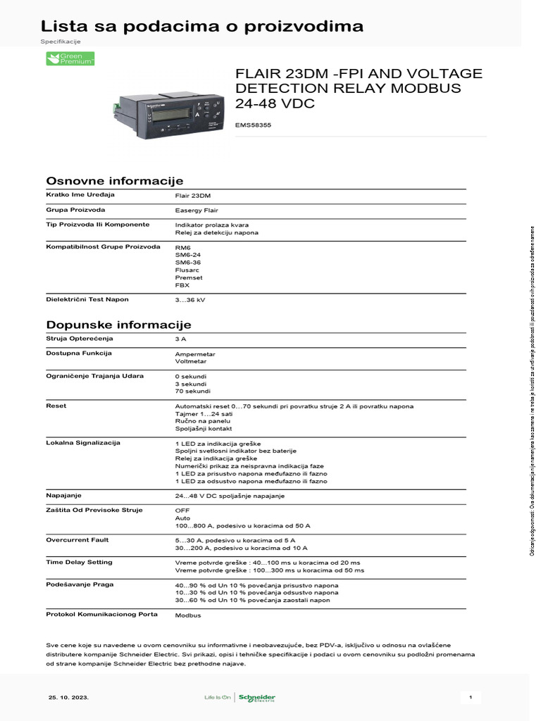 Schneider Electric - Easergy-Flair - EMS58355 | PDF
