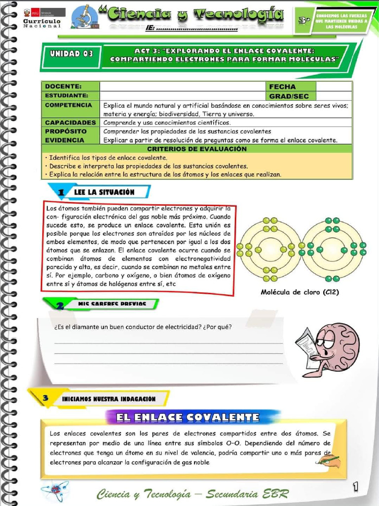 Enlace Covalente | PDF