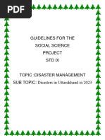 Disaster Management Project Cover Page | PDF