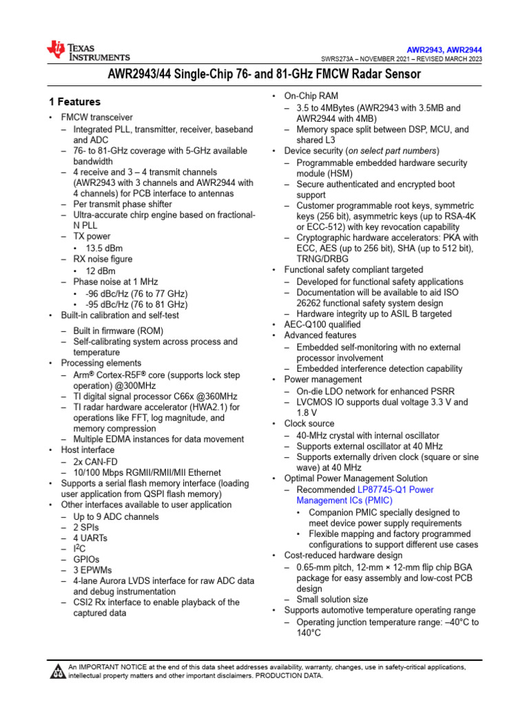 Awr 2944 | PDF | Microcontroller | Digital Signal Processor