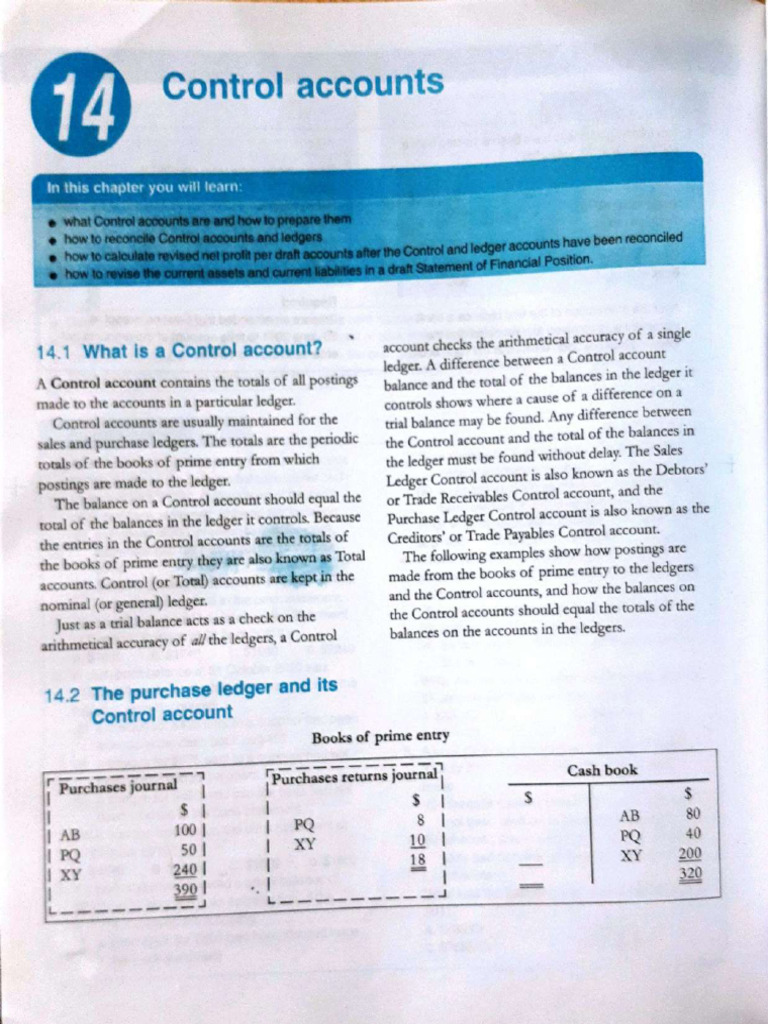 Chapter 14 - Control Accounts, AS and A Level Accounting Textbook ...
