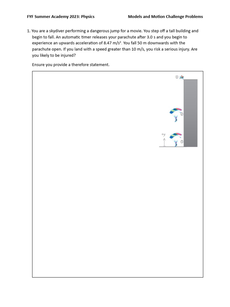 Models and Motion Challenge Probems | PDF