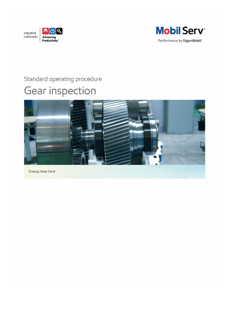 Enclosed Gear Inspection SOP | PDF