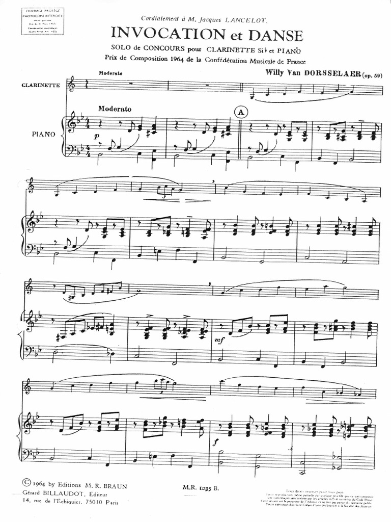 Invocation Et Danse (Piano) | PDF