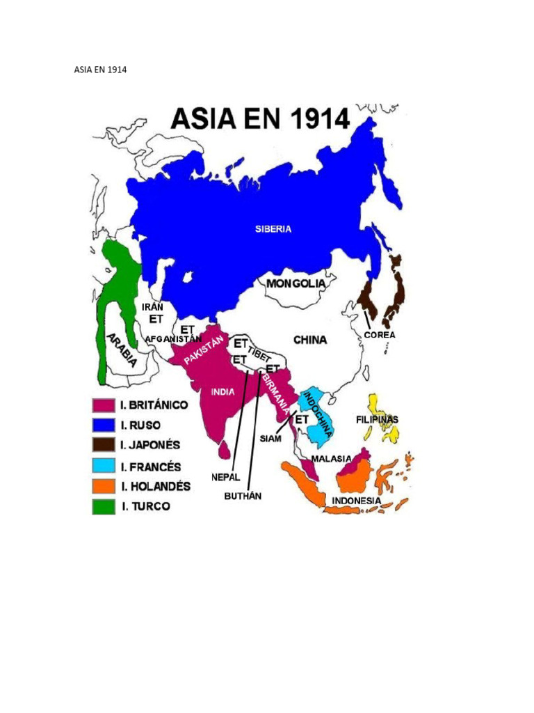 Asia en 1914 | PDF