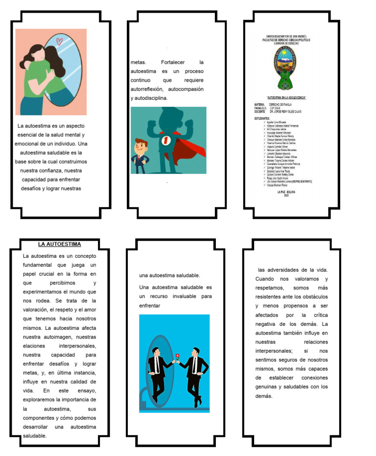 Triptico Tomas Katari | PDF | Autoestima | Sicología