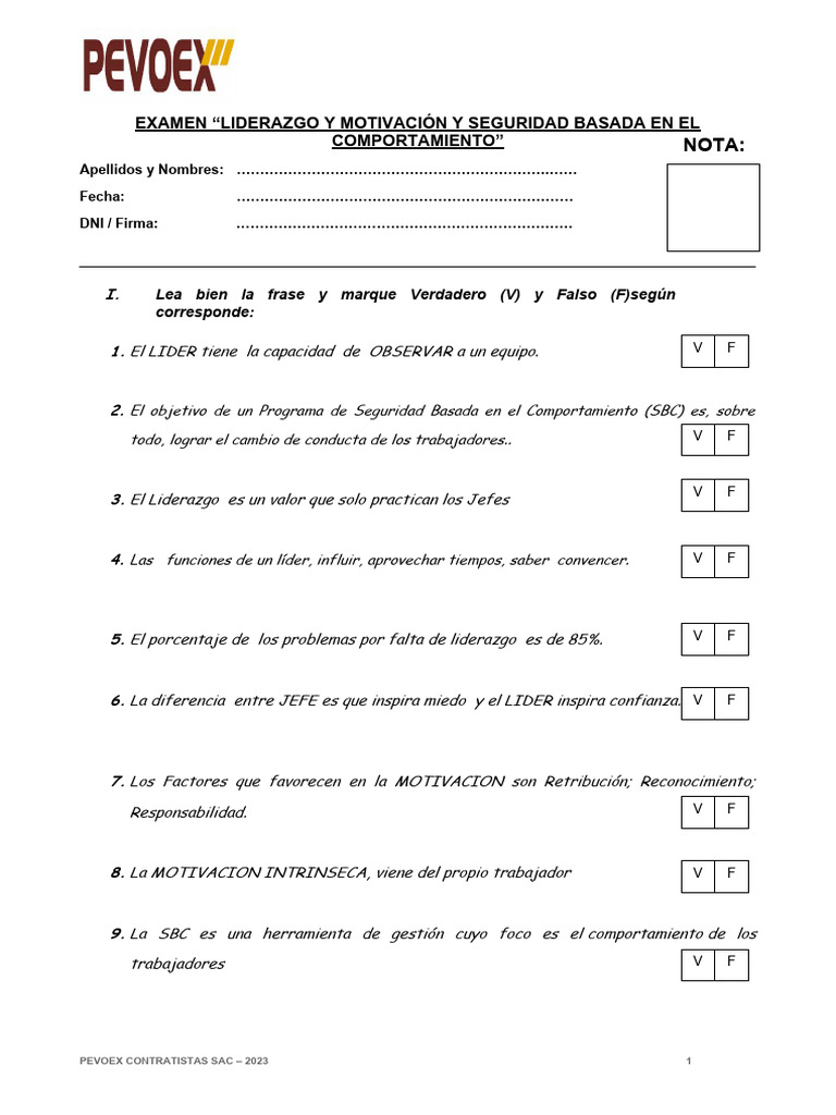 6.-Liderazo y Motivación y SBC | PDF | Motivación | Motivacional