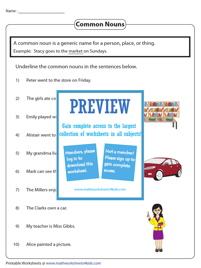 Preview: Common Nouns | PDF | Linguistic Morphology | Syntax