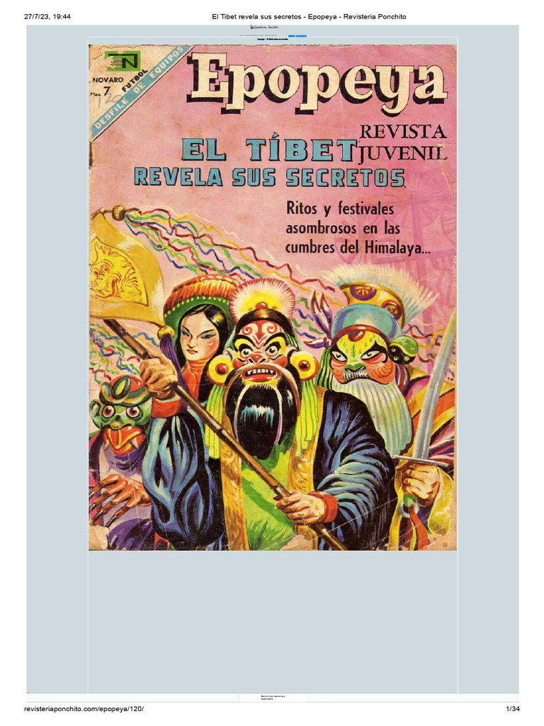El Tibet Revela Sus Secretos - Epopeya - Revisteria Ponchito | PDF