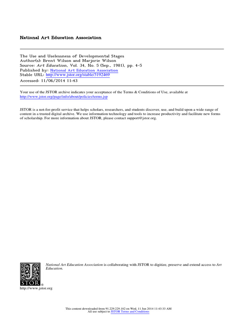 Critique of Child Art Development Stages | PDF