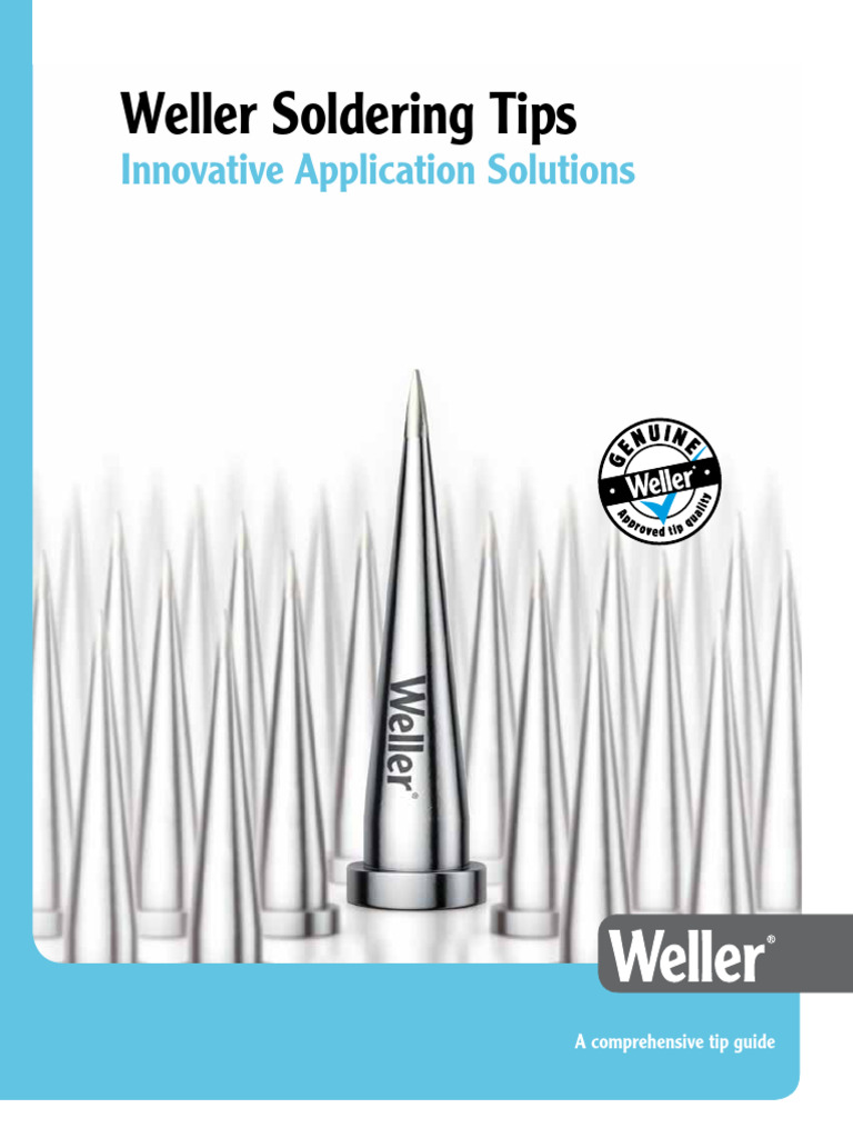 Weller Soldering Tips Overview Guide | PDF | Soldering | Solder