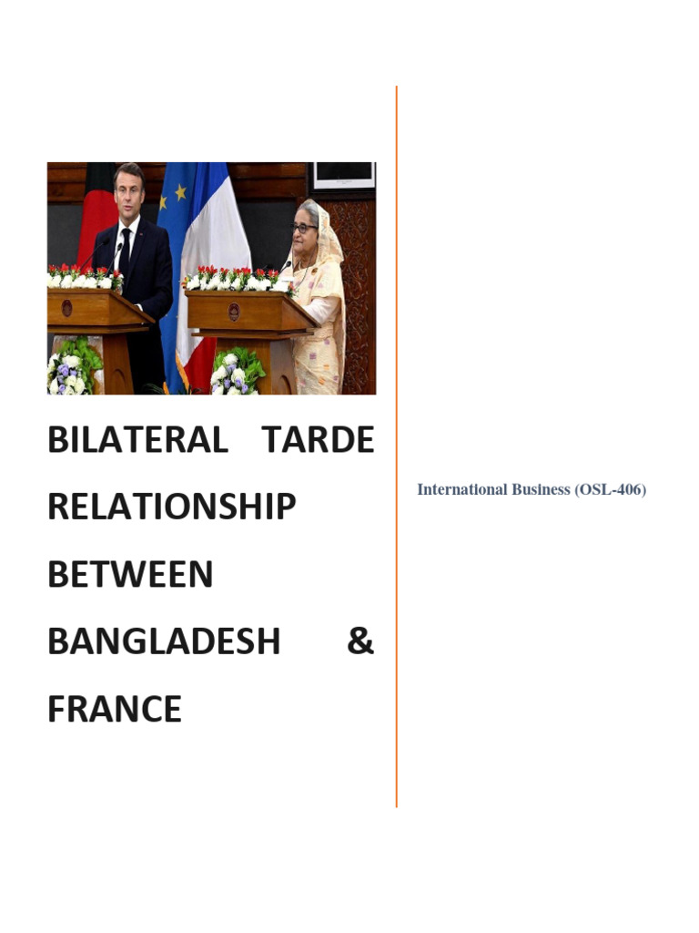 Group-05 (Bangladesh & France Bilateral Trade) | PDF
