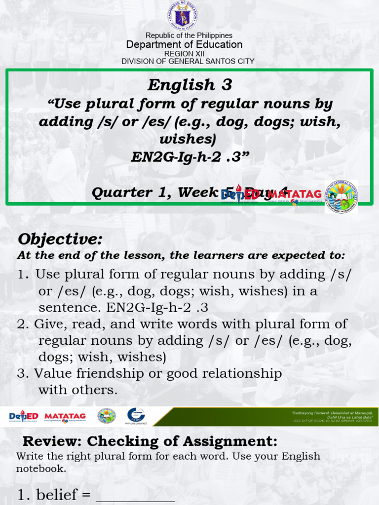 English-3-Q1 W5 D1 4 PPT | PDF