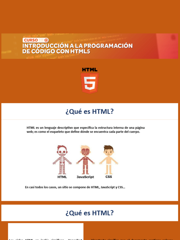 Sesión 1 HTML5 | PDF | HTML | Hipervínculo