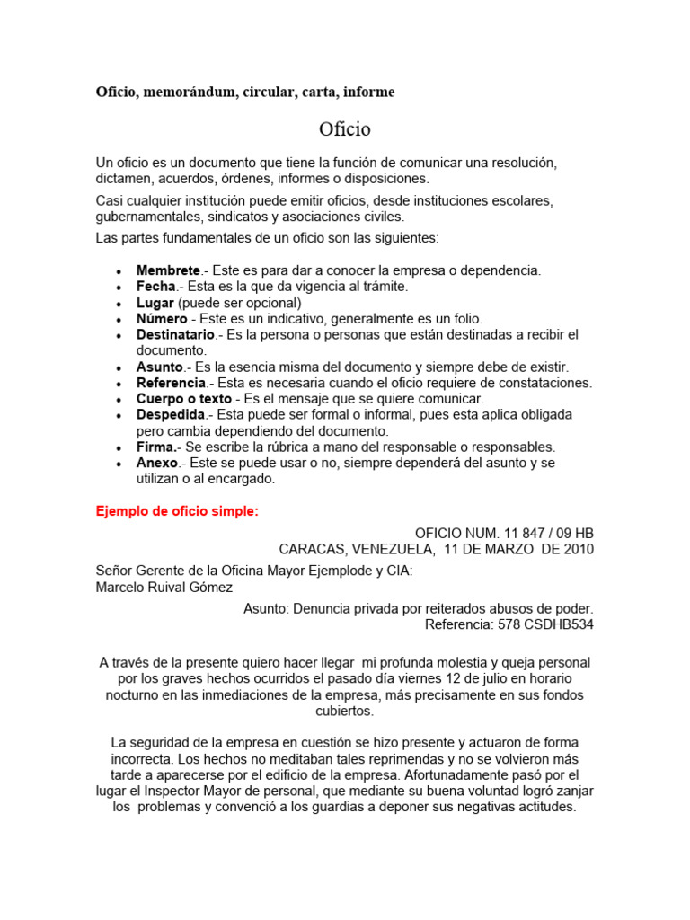 Ejemplos de Informes | PDF