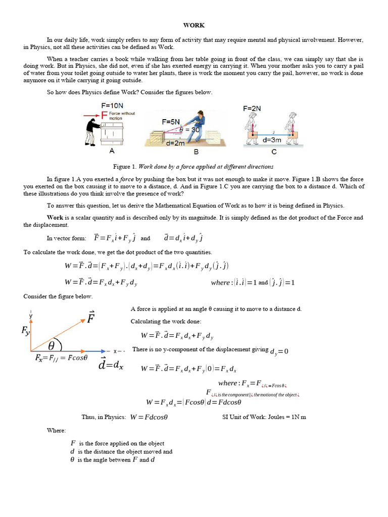 Work Energy and Energy Conservation | PDF