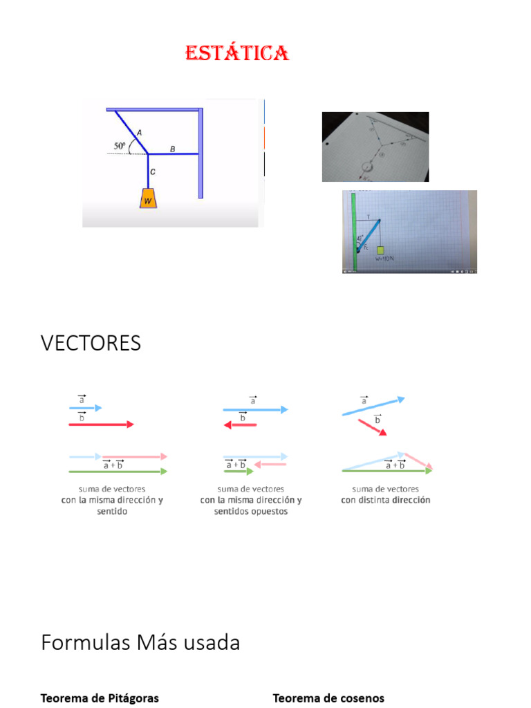Adaptaciones de Vectores en Estatica | PDF
