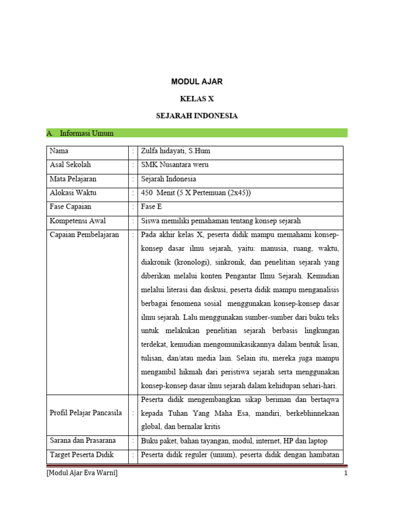 Modul Pembelajaran | PDF | Ilmu Sosial | Seni & Disiplin Bahasa