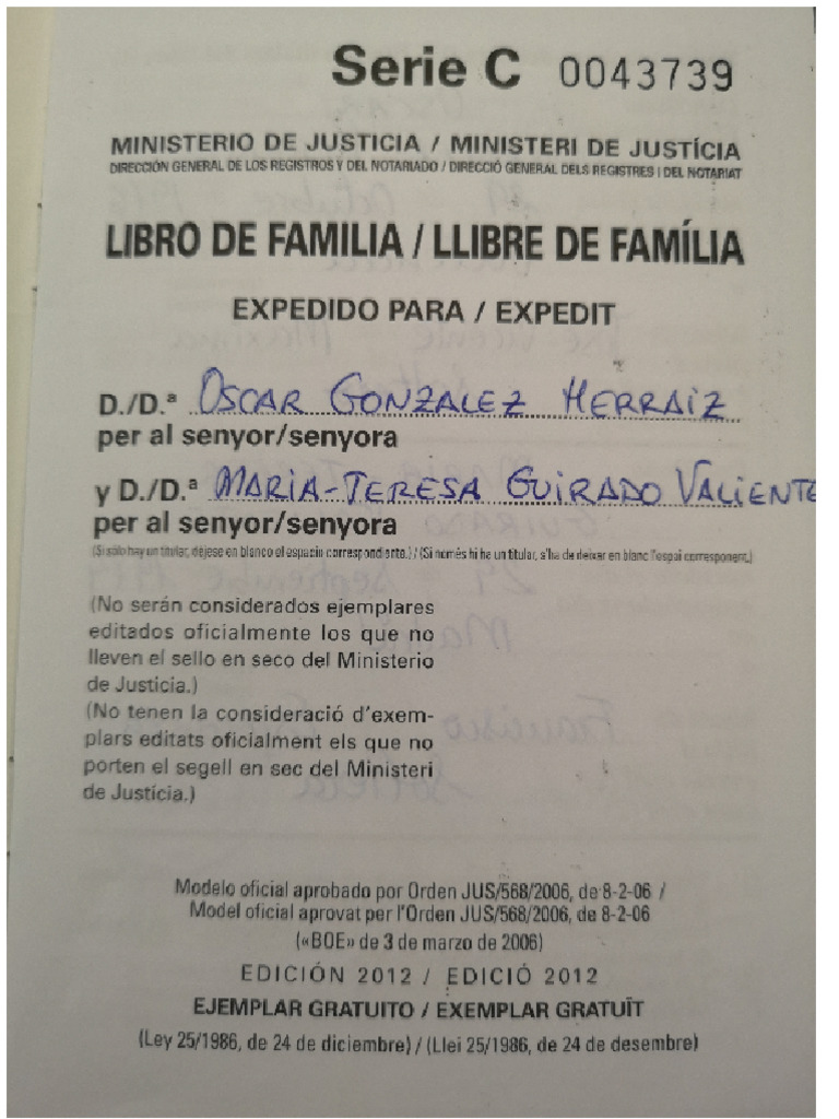Libro Familia | PDF