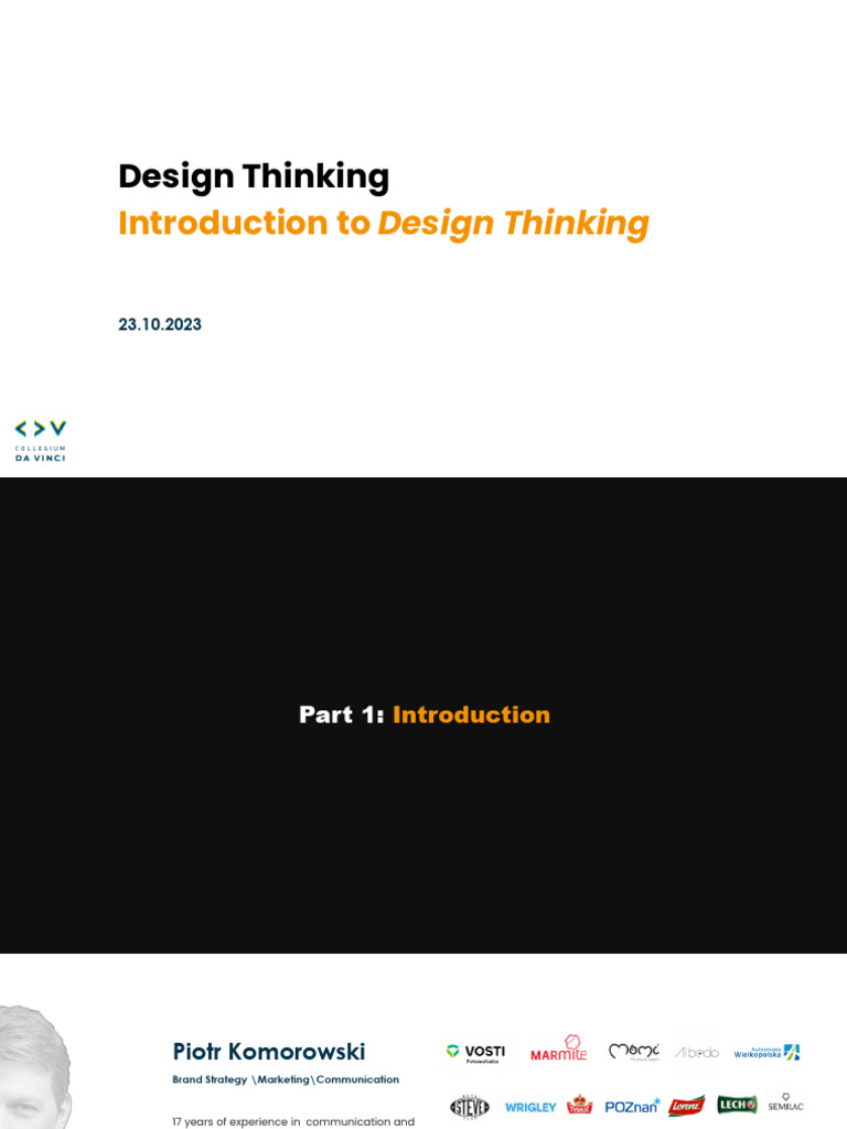 Introduction to Design Thinking Guide | PDF | Design Thinking | Thought
