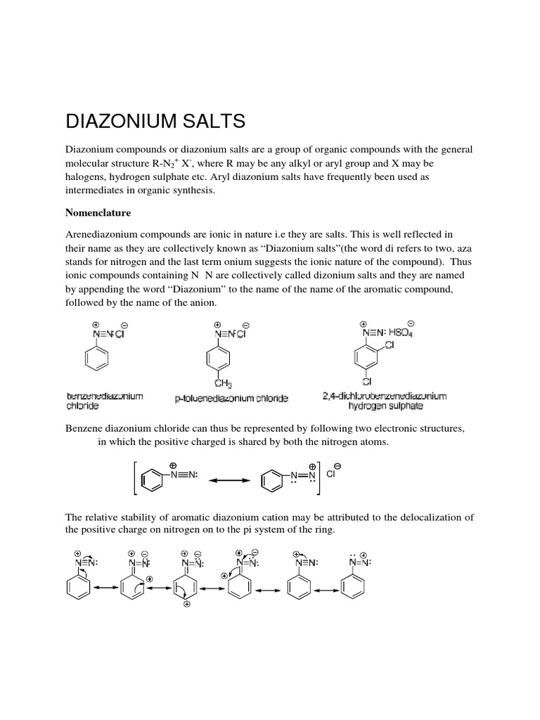 202003291608409191arun Sethi Diazonium Compounds | PDF | Amine | Chemistry