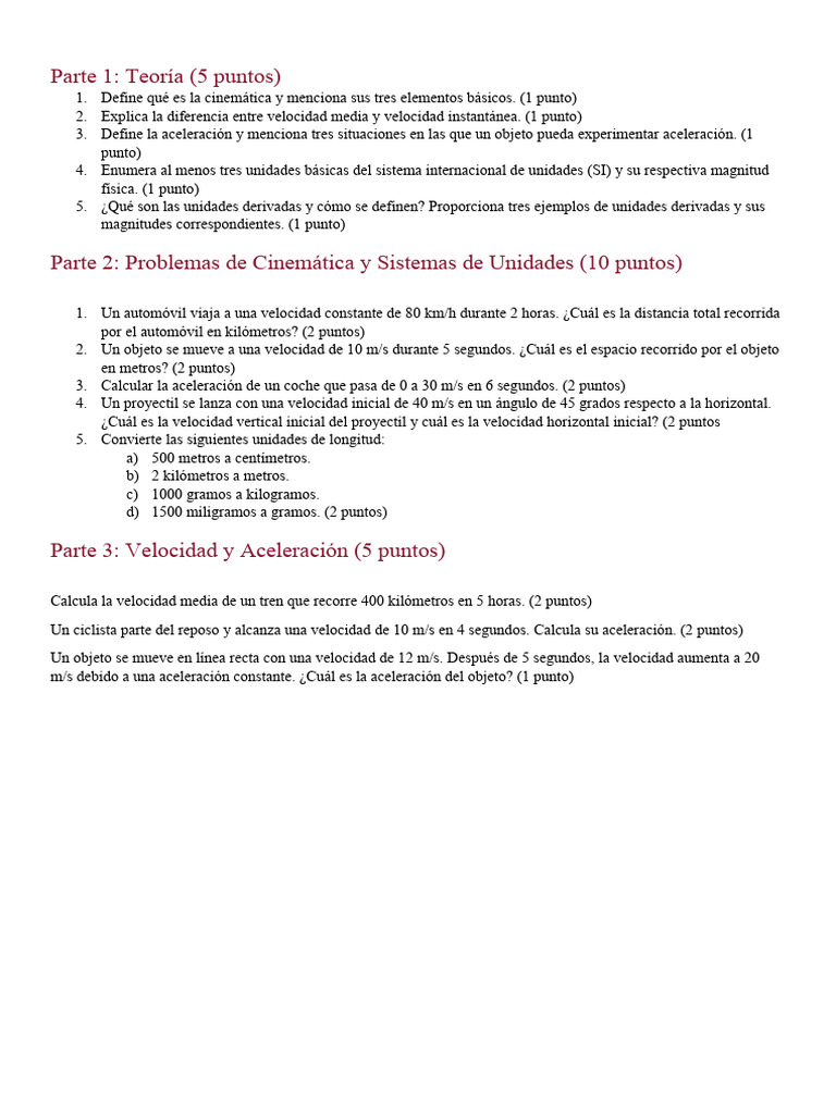 Practica Fisica Examen | PDF