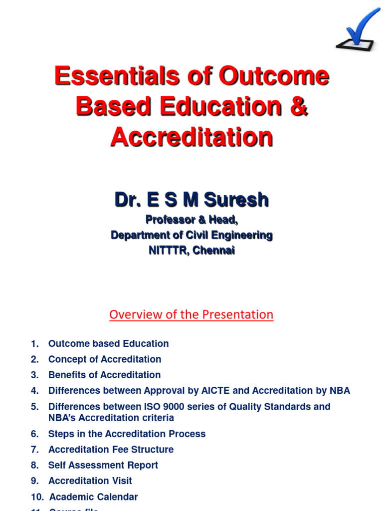 Outcome Based Education Accreditation Overview | PDF | Iso 9000 | Laboratories