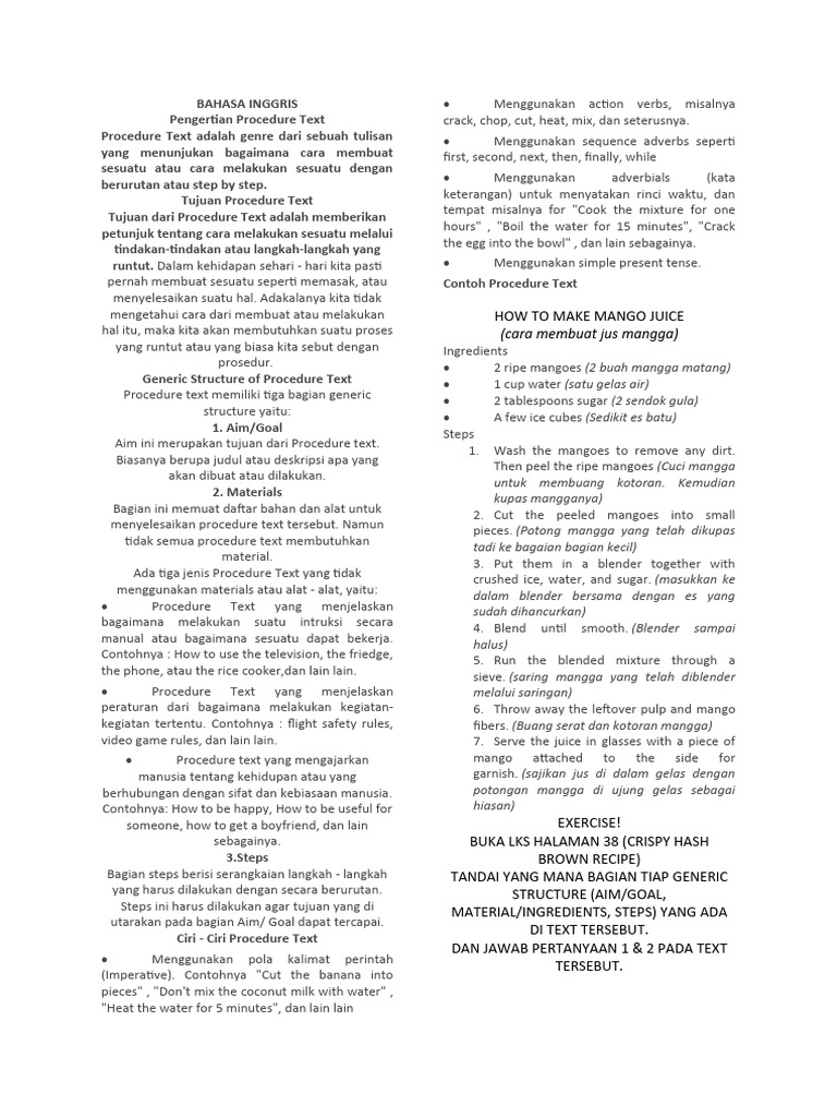 Procedure Text | PDF | Career & Growth