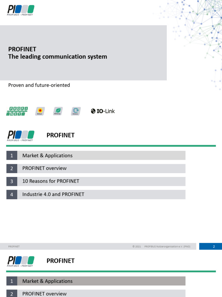 PROFINET 10reasons V1.3 210521 | PDF