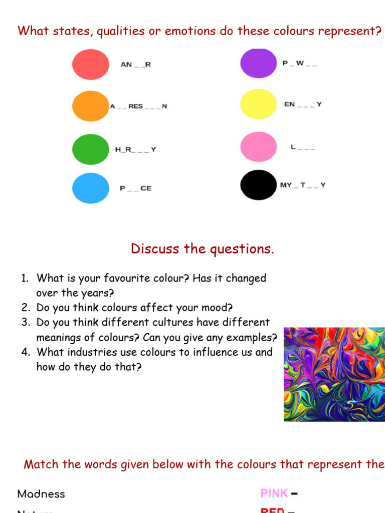 Colour Idioms | PDF | Psychology