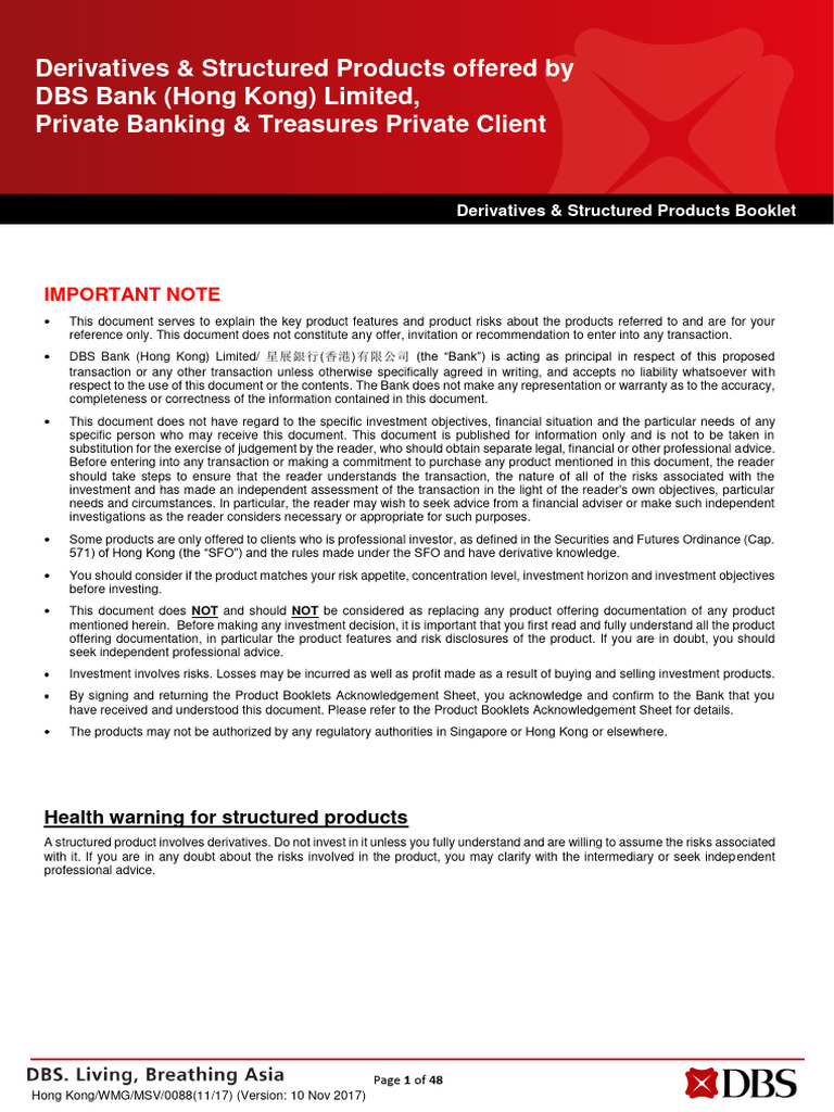 Product Booklet - Derivatives and Structured Products en | PDF ...