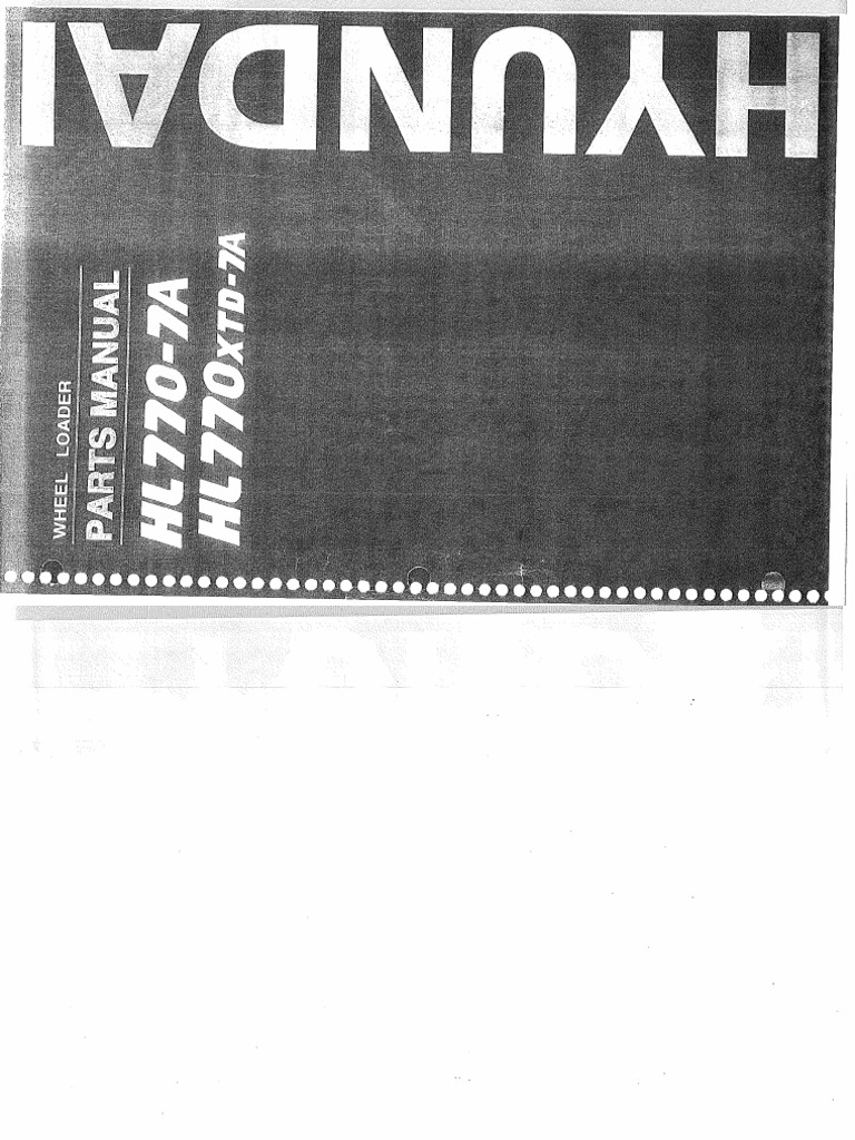 Manual Hyundai 770-7A | PDF