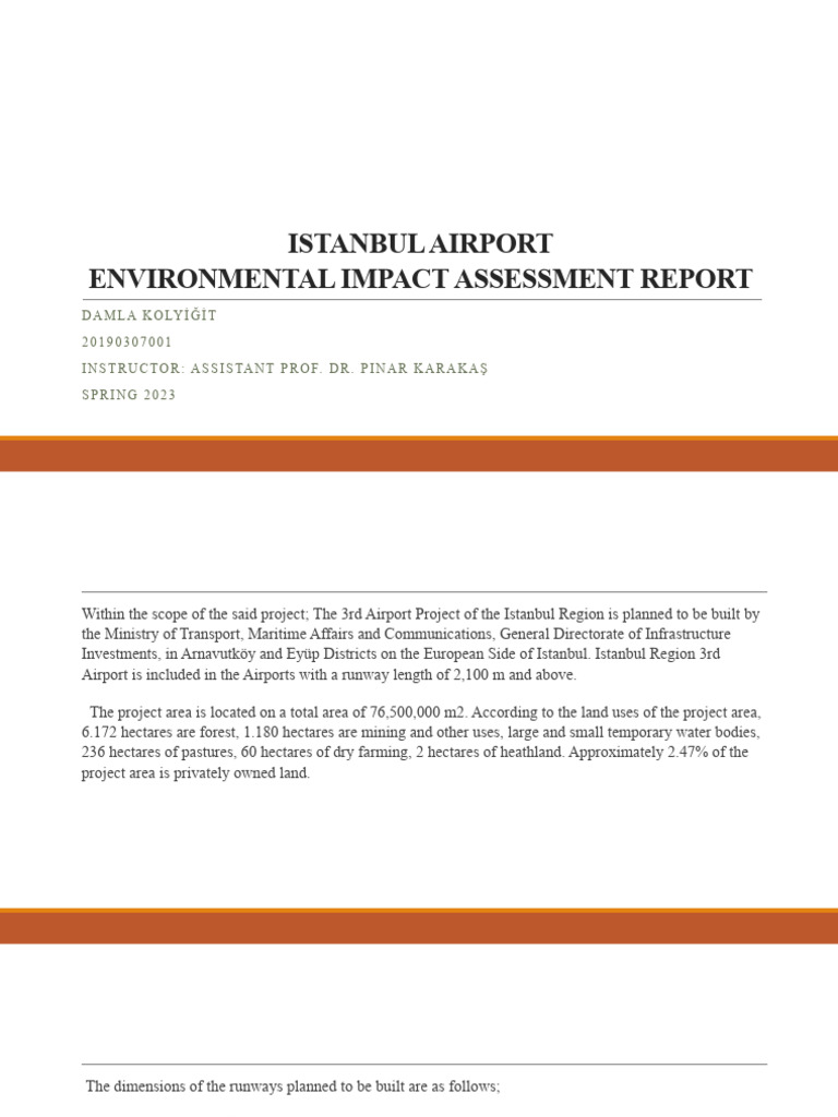 Eia Report Final | PDF | Airport | Truck