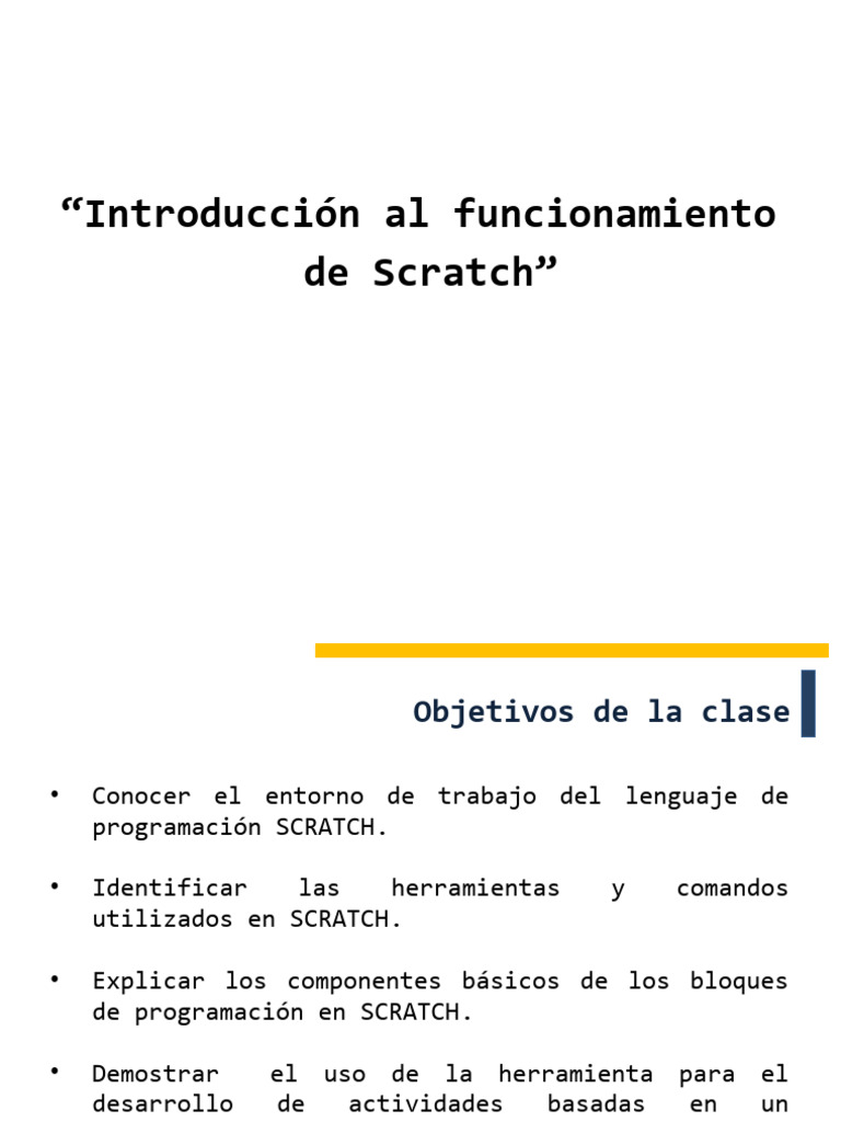 Introduccion Al Funcionamiento de SCRATCH | PDF | Scratch (lenguaje de programación ...