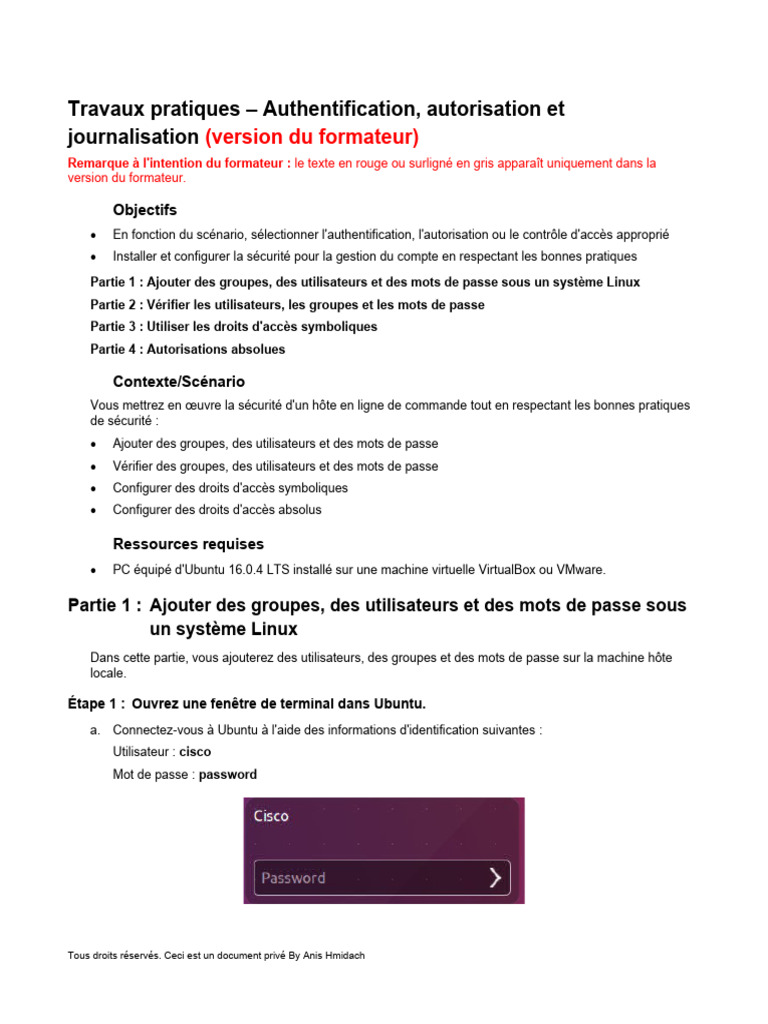 2 5 2 5 Lab Authentication Authorization Accounting Ilm Pdf