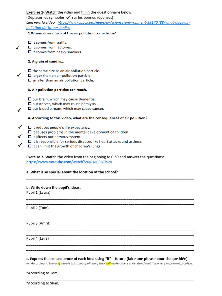 Holiday Homework - Ecology | PDF