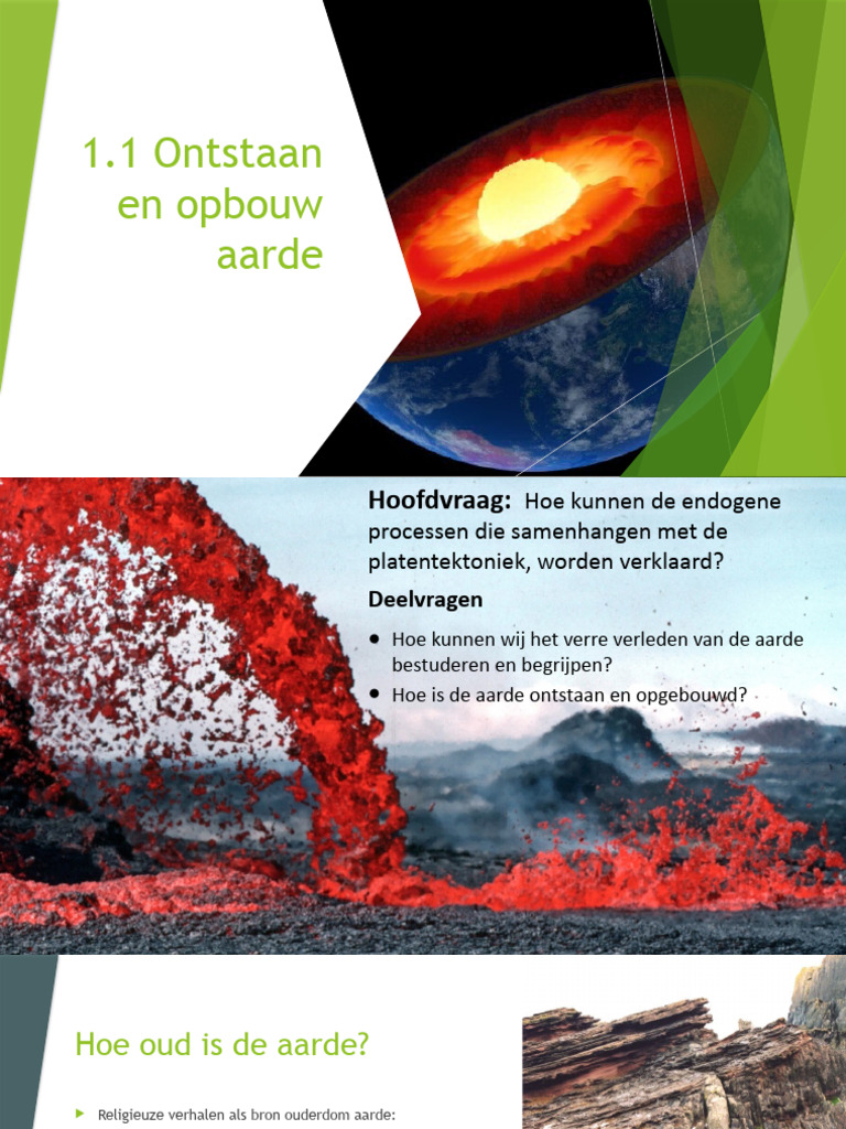 1.1 Ontstaan en Opbouw Aarde | PDF