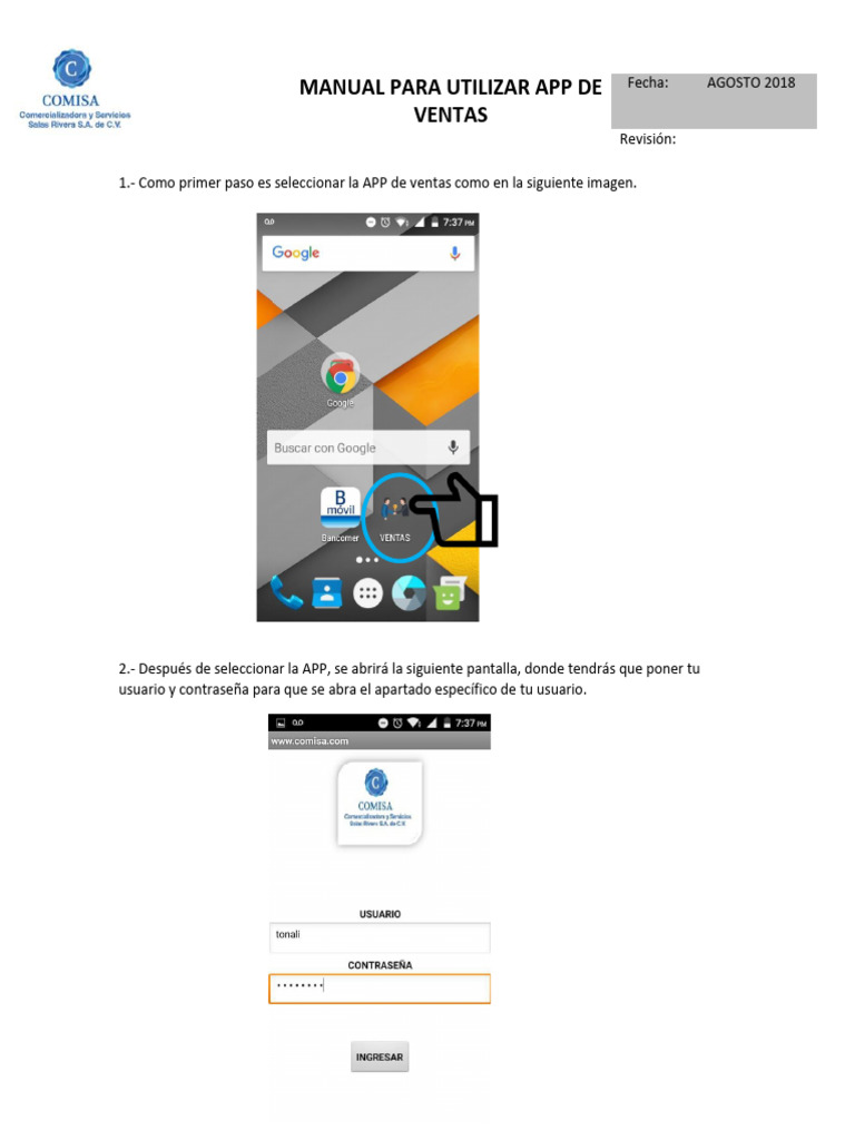 Manual de Como Usar La App de Reparto | PDF | Informática | Software Manual de Como Usar La App de Reparto | PDF | Informática | Software