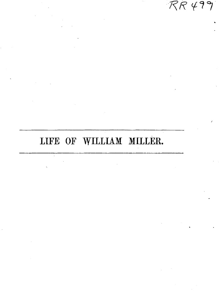 Vida de William Miller (James White) | PDF | Jesus | Deism