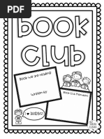 Book Club Reading Log Template | PDF