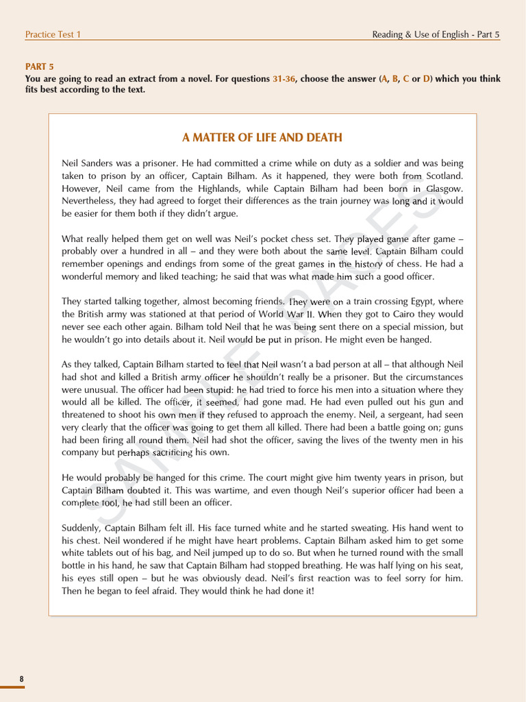 Reading Practice 1 | PDF