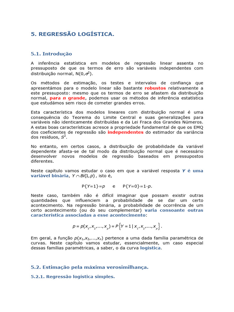 SLIDES Regressão Logística | PDF