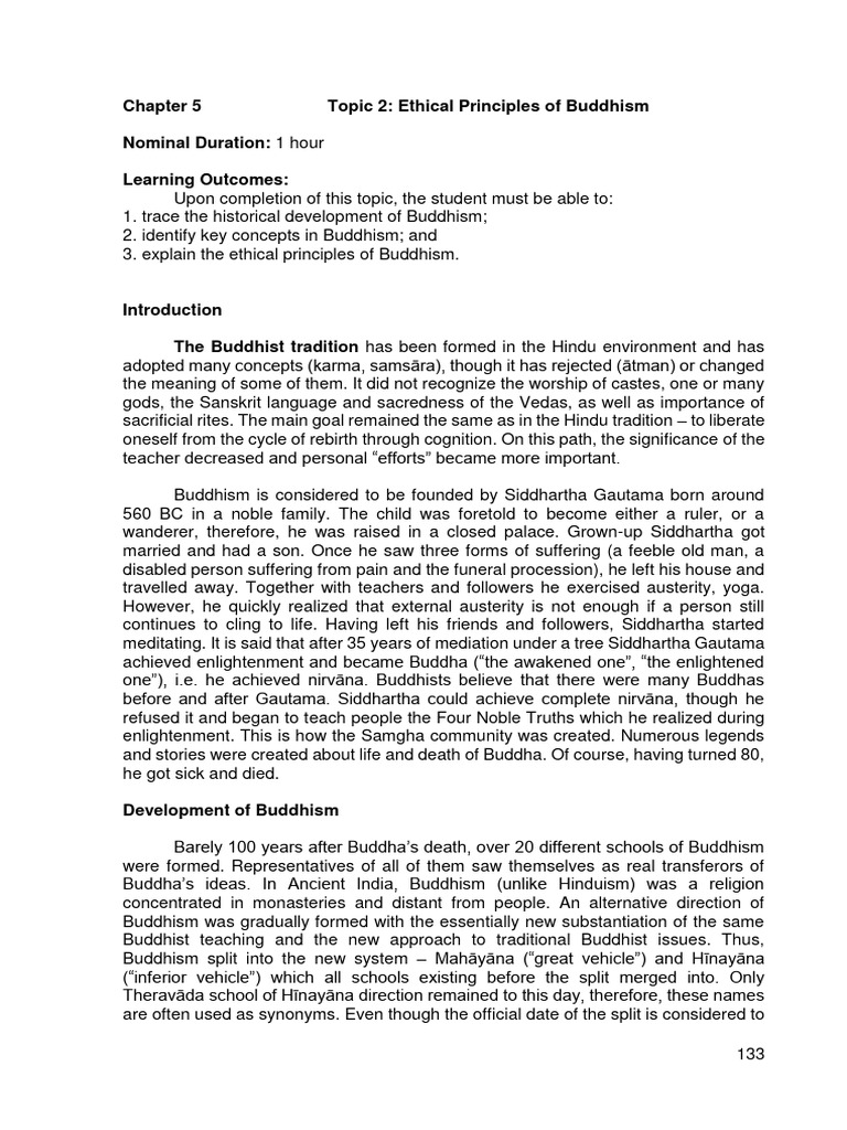 GEC 7 Chap 5 Topic 2 Buddhist Ethics | PDF GEC 7 Chap 5 Topic 2 Buddhist Ethics | PDF