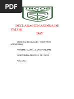 0007 Declaración Andina Del Valor | PDF