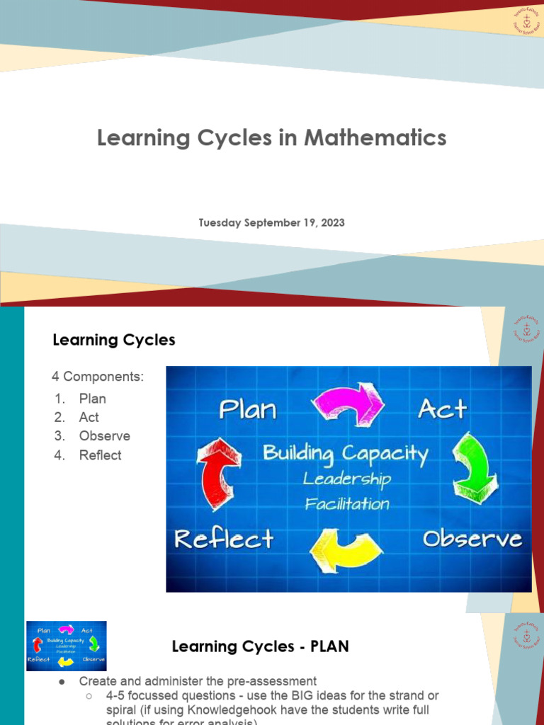 2023-09 - 21 - Learning Cycles | PDF