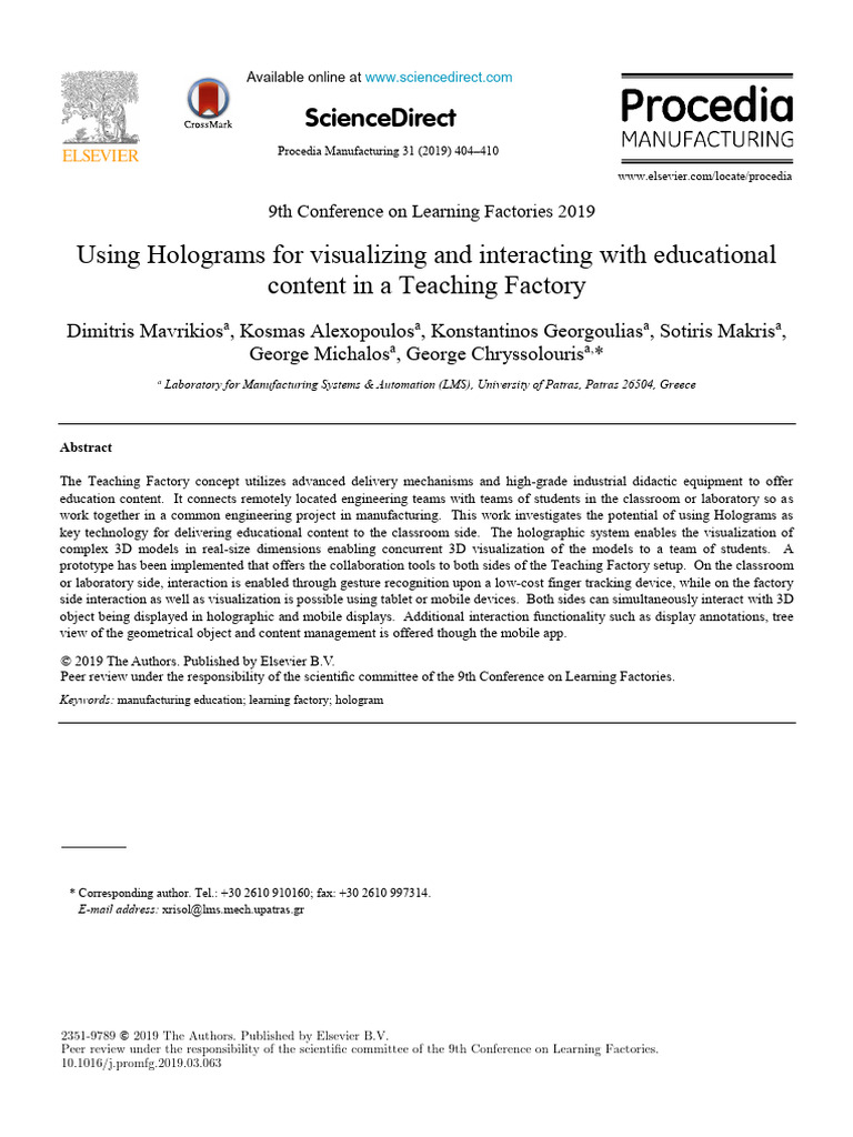 holograms education | PDF